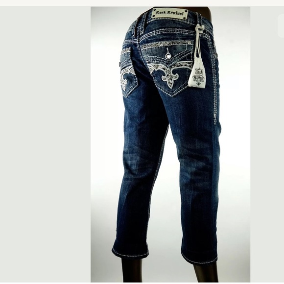 Rock Revival | Jeans | Rock Revival Easy Capri Jeans 29 3 3 32 33 34 ...
